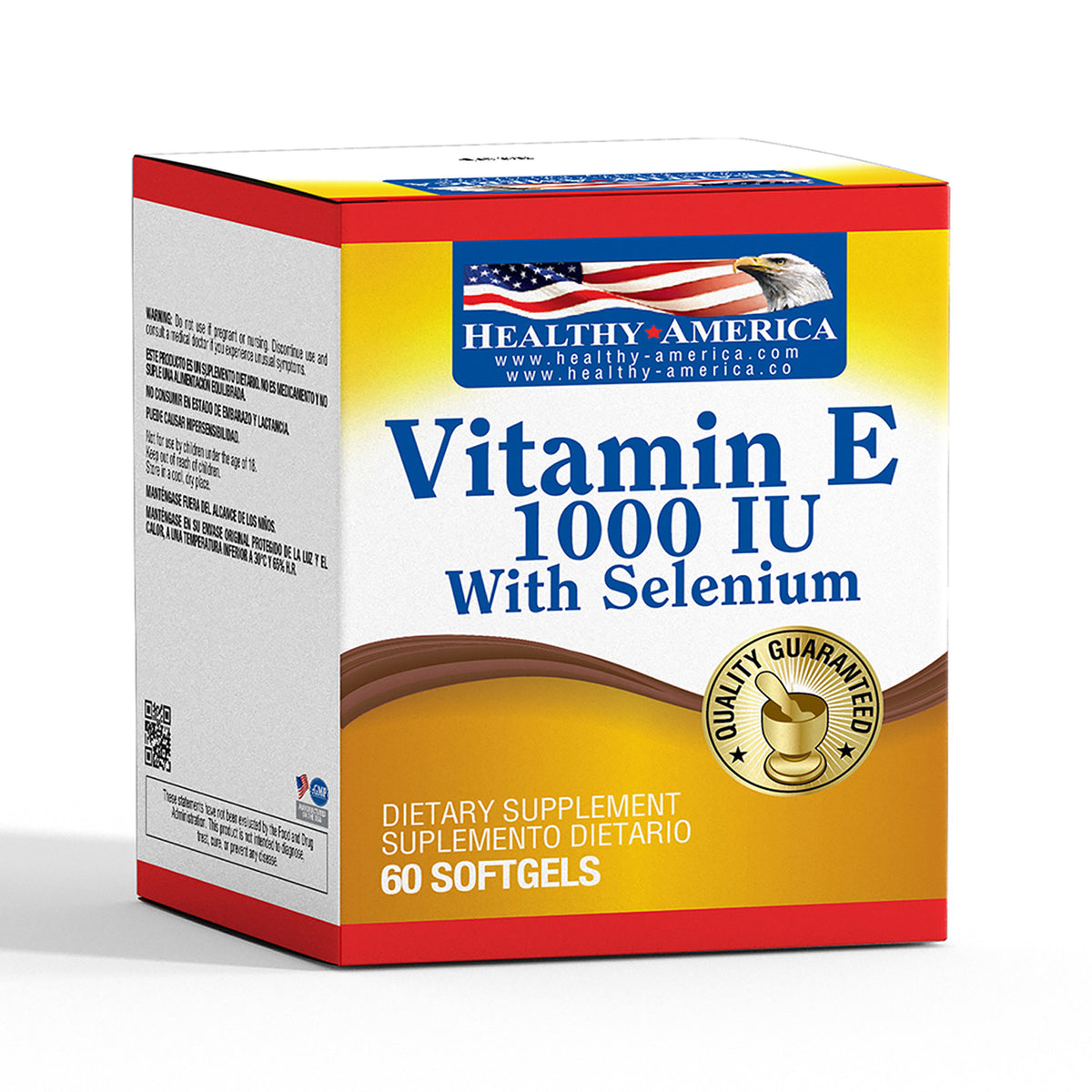 Vitamin E 1000 IU x 60 Capsulas Blandas – Droguerías Pasteur