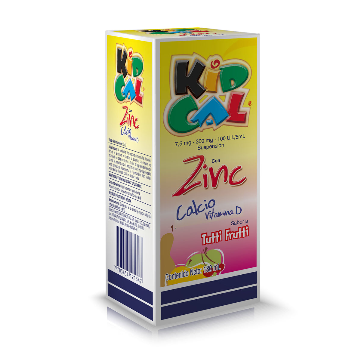 Kidcal Suspensión x 180 ML Tutifrutti – Droguerías Pasteur