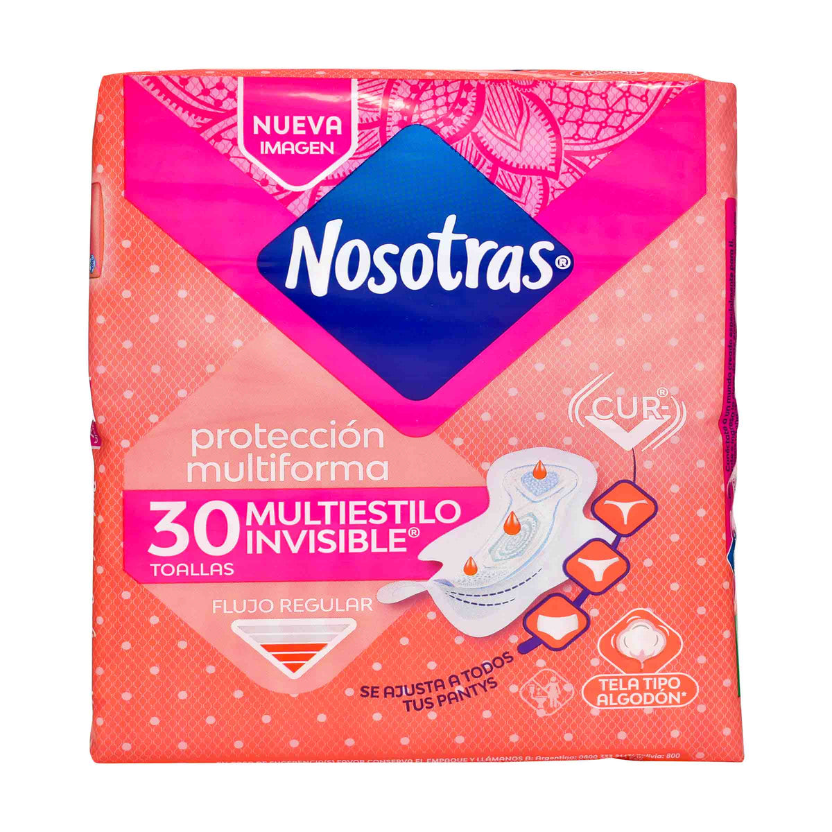 Nosotras Invisible Clásica Multiestilo x 30 Unidades – Droguerías Pasteur