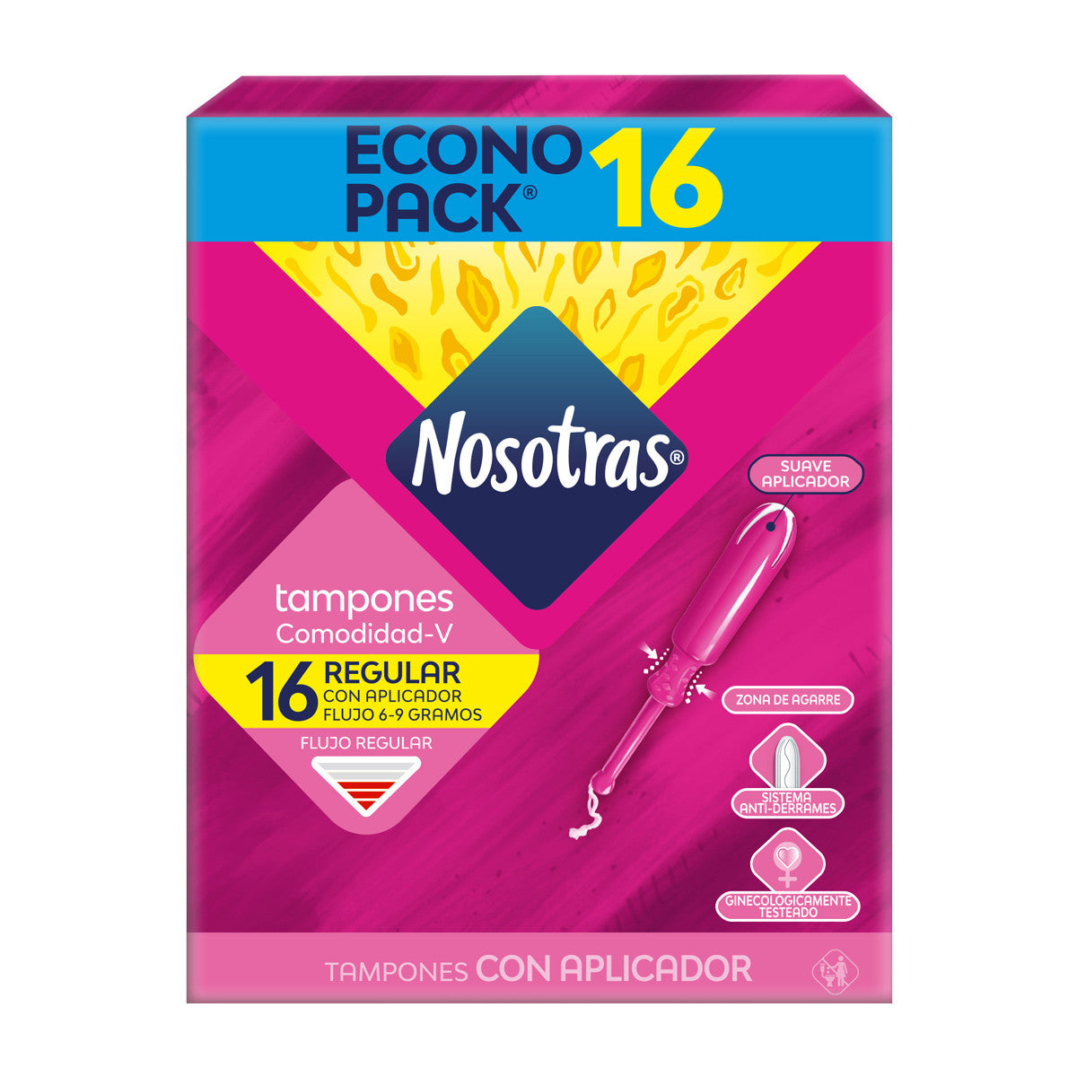 Tampones Nosotras Aplicador Regular x 16 Unidades – Droguerías Pasteur