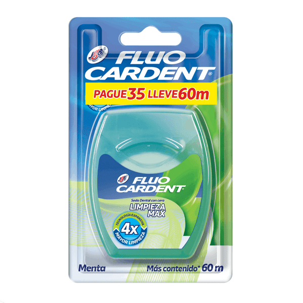Seda Dental Fluo Cardent Limpieza Max x 35 m – Droguerías Pasteur
