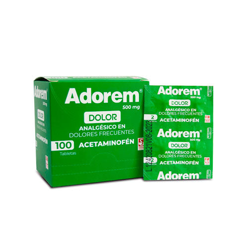 Adorem 500 MG x 100 tabletas – Droguerías Pasteur